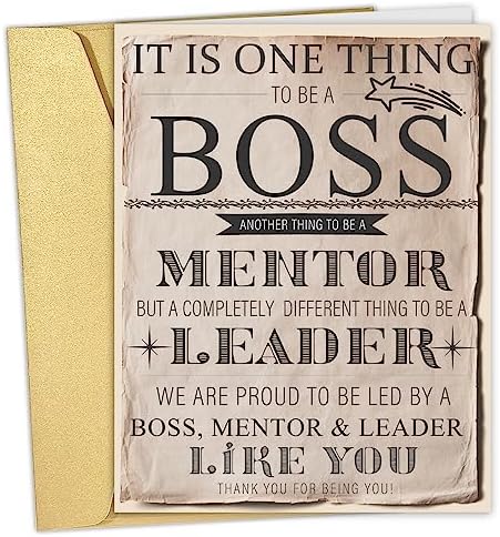Amazon.com : Chenive Funny Boss Day Card for Boss, Boss Birthday Card ...