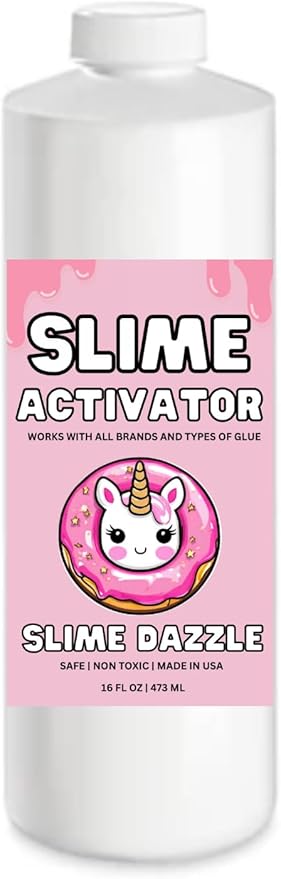 Amazon.com: SlimeDazzle Slime Activator Solution 16 OZ – Ready to Use ...