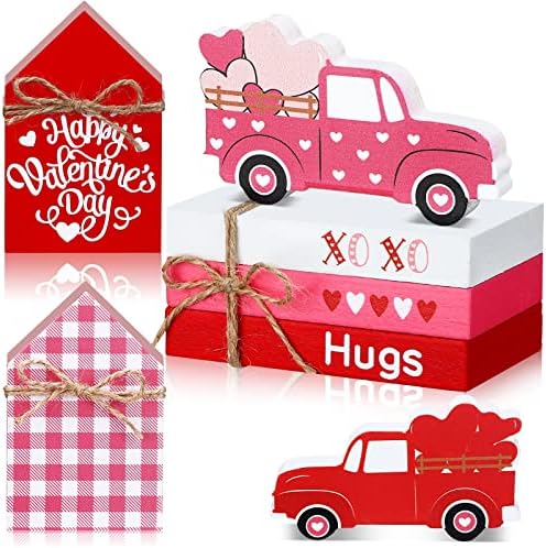 Amazon.com: 5-Piece Valentine's Day Tiered Tray Decorations - 3 Faux ...