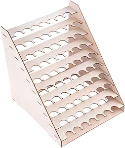 Amazon.com: Paint Tube Holder Acrylic Paint Organiser 75 Holes Wooden ...