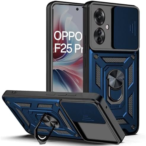 AESTMO Polycarbonate Tough Armor Oppo F25 Pro 5G Bumper Back Case Cover ...