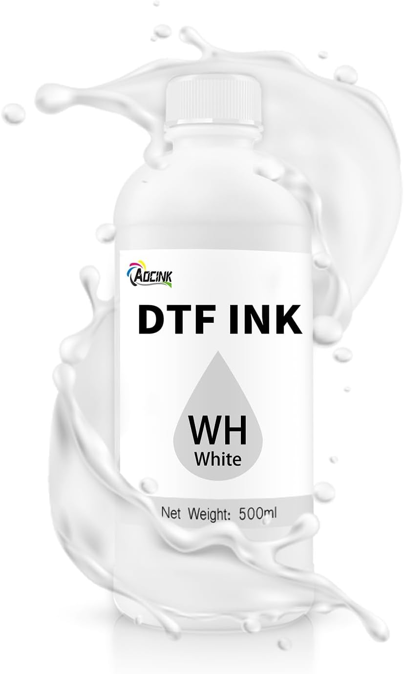 Amazon.com: AOCAIINK DTF Ink White 500ml, Premium White DTF Printer Ink ...