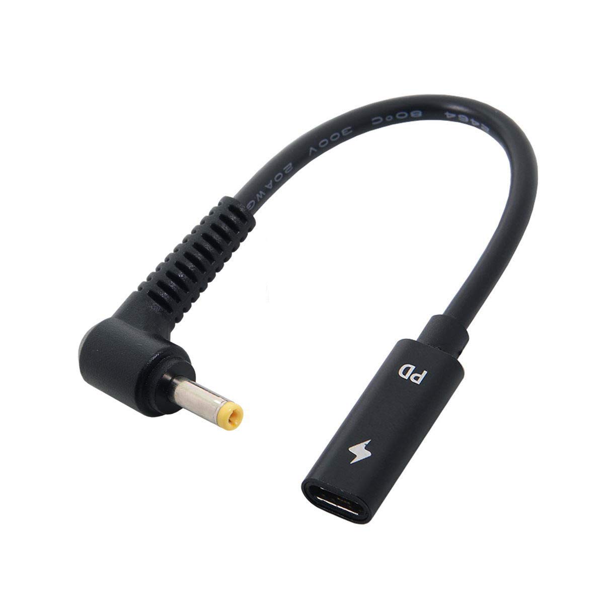 cablecc Type C USB-C Female Input to DC 4.0x1.7mm Power PD Charge Cable ...