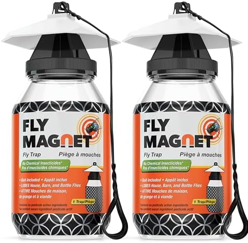 Amazon.com : Fly Traps Outdoor- Reusable Hanging Fly Trap- (3-Pack) Add ...