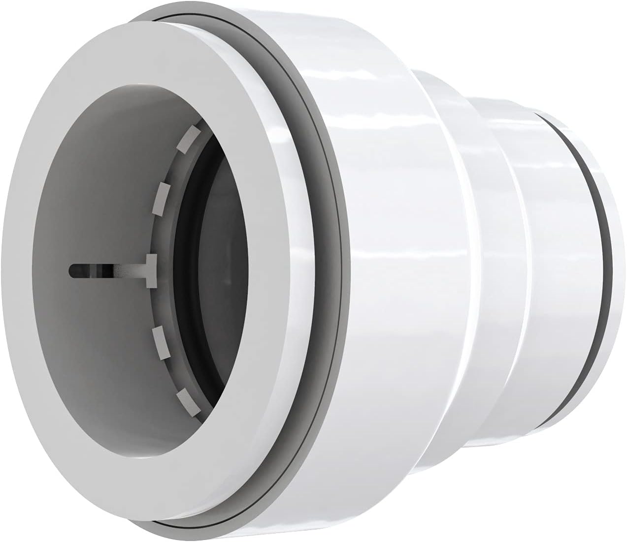 Plumber's Choice 22201 1-1/2-Inch P Trap with Adapter, Black Plastic ...