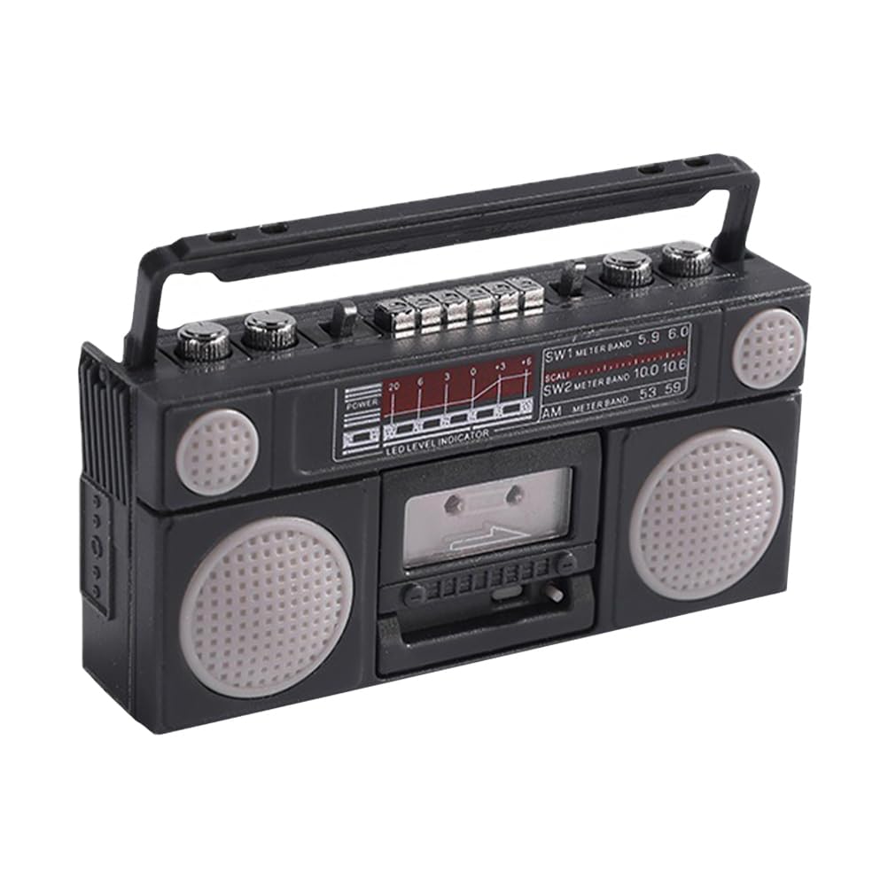 Amazon.com: Classical Decoration Miniature - Plastic Small Radio ...