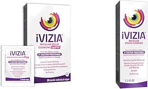 Amazon.com: iVIZIA Eyelid Cleansing Bundle with 20 Sterile Single-Use ...