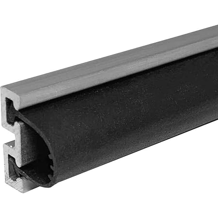Mortised Door Sweep with Black Silicone Rubber in Mill Aluminum (735MA ...