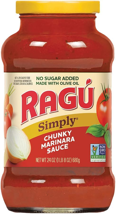 Amazon.com : Ragú, Simply Pasta Sauce Traditional, 24 Ounce : Grocery ...