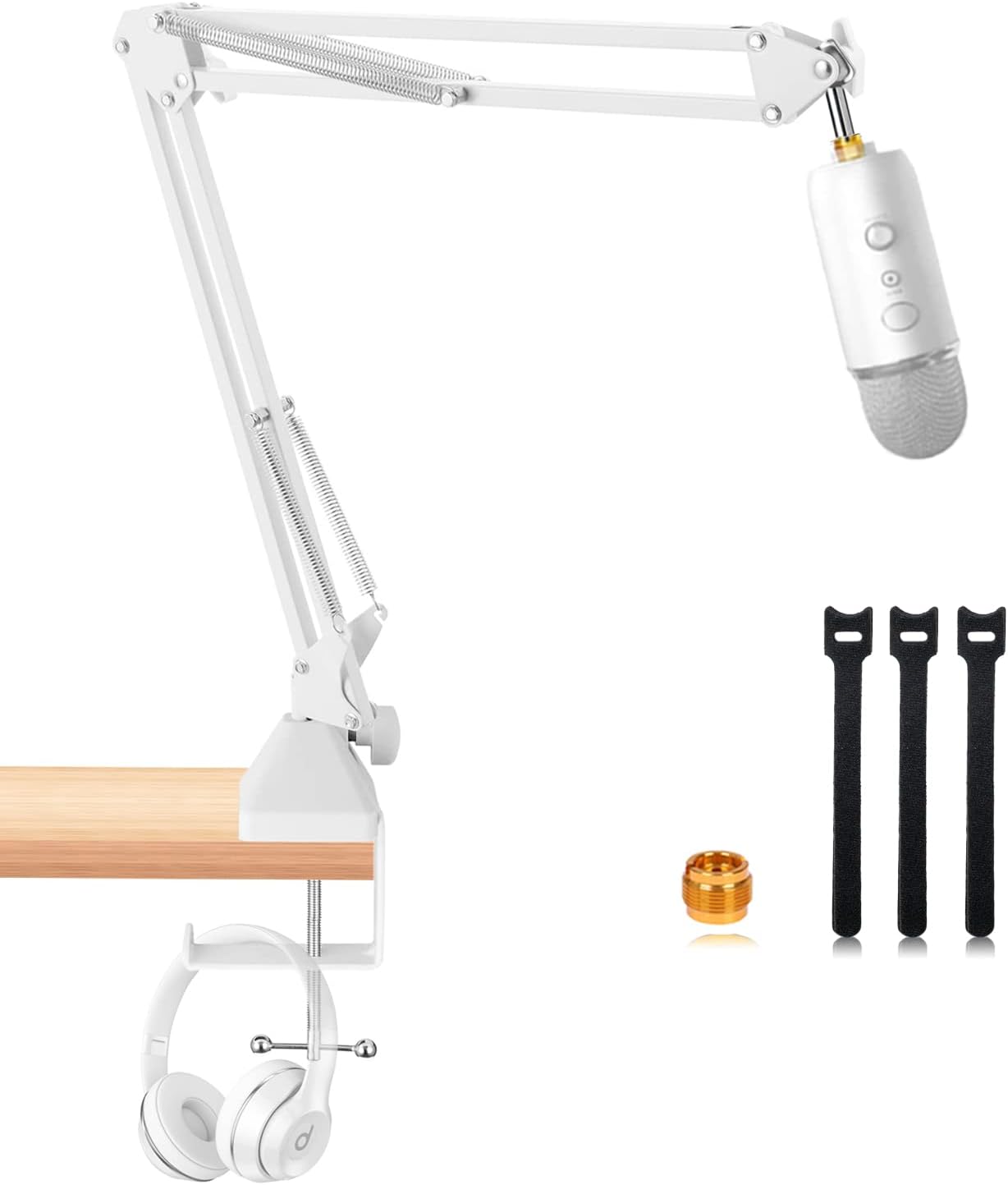 Amazon.com: DISINO Microphone Boom Arm Stand Heavy Duty Adjustable ...