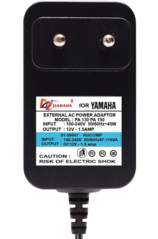 DARAHS Adaptor Power Supply Cord for Select Synthesizers/Stage Piano's ...