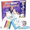 Flo-Magic Enchanted Airbrush Marker Stencil Art Kit for Kids