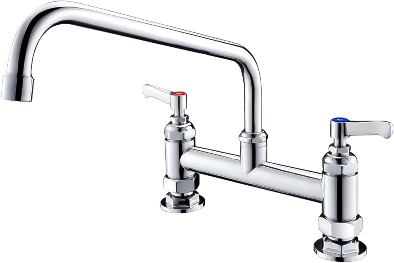 MOOTACO Commercial Kitchen Tap,7" Brass Dual Temperature Faucet ...