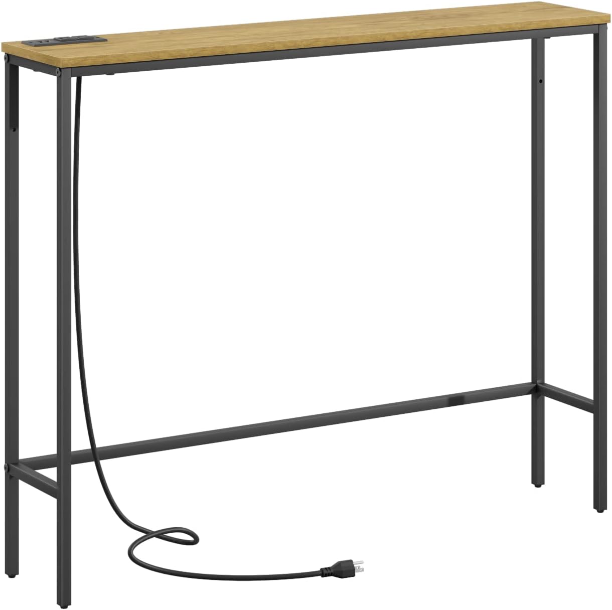 SONGXIN Table console de 99 cm avec prise de courant, table de canapé ...