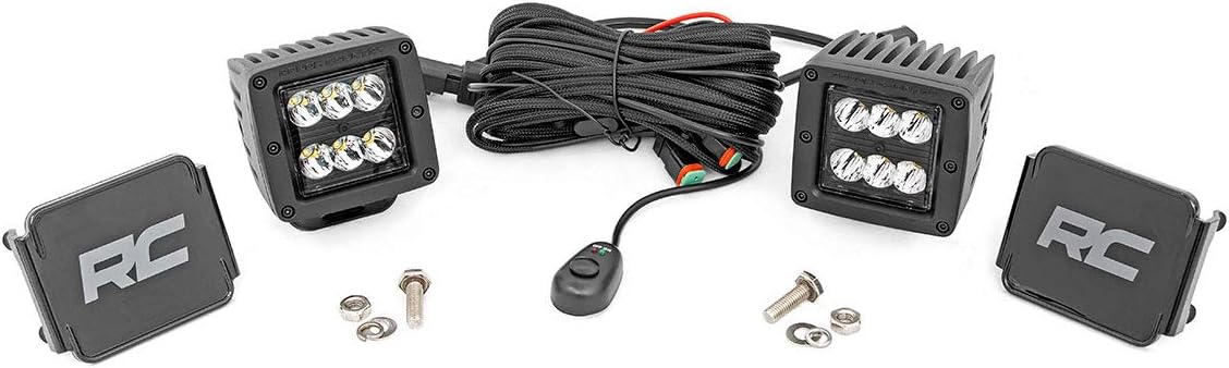Amazon.com: Rough Country 2" Black Series Square CREE Cube LED Lights ...