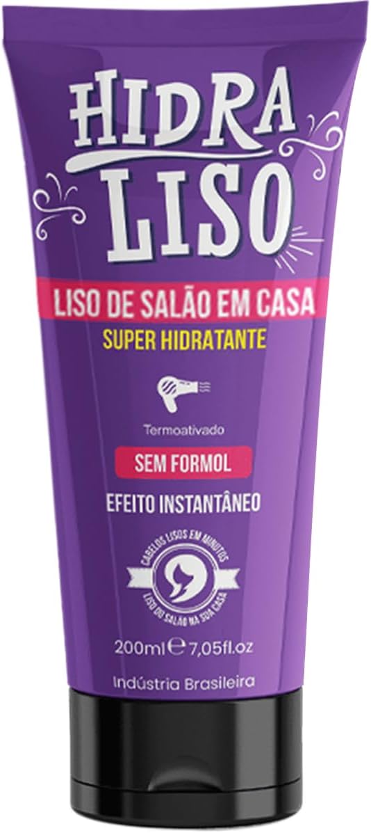 Hidra Liso - Liso de Salão em Casa 200ml | Amazon.com.br