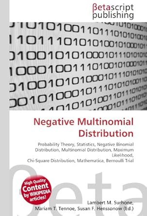 Negative Multinomial Distribution : Amazon.in: Books