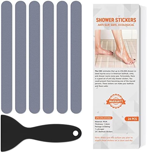 Amazon.com: Non Slip Bathtub Stickers, 24 PCS Shower Stickers for ...