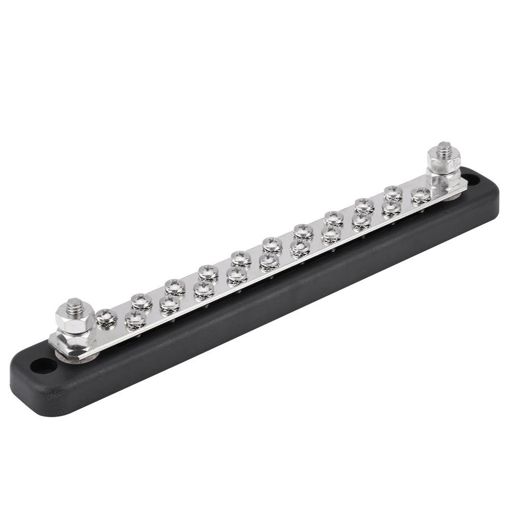 Buy Qiilu 10 Way Terminal Block Bus Bar, 150A Busbar 20 Position 2 Stud ...