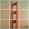 Amazon.com: Amazon Brand – Rivet 9-Piece Golden Gate Bridge Mural Wall ...