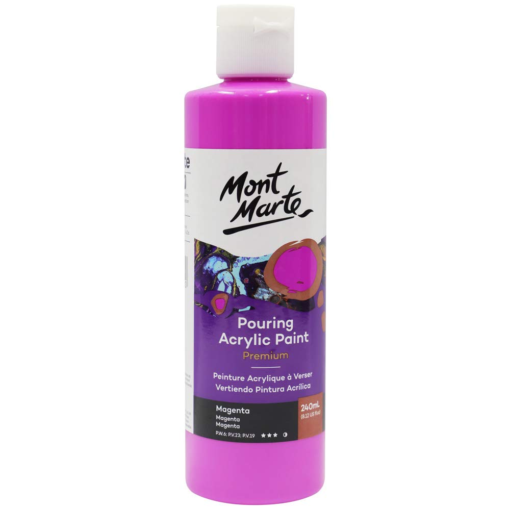 Amazon.com: Mont Marte Premium Pouring Acrylic Paint, 240ml (8.11oz ...