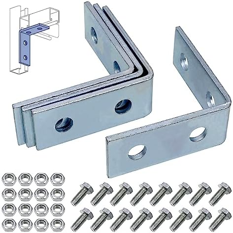 Amazon.com: 4 Hole L Shaped Connector Bracket, Length 3-5/8", Width 1½ ...