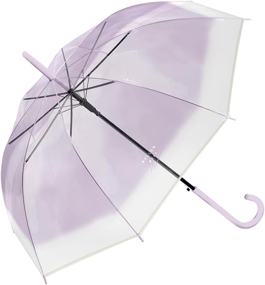 Amazon.co.jp: クラックス CRUX 長傘 60cm ビニール傘 ワンタッチ ジャンプ傘 アンブレラ グラスファイバー レディース おしゃれ 大きい レインボー ミルキートーン ...