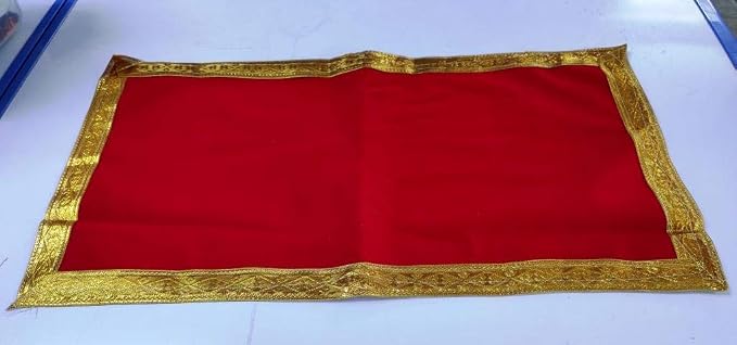 Puravedic /Altar Cloth/Pooja Aasan for Deity& Temples (72 * 38) cm Pack ...