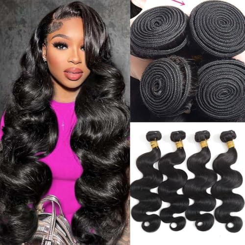 Amazon.com : Superfect Human Hair Bundles 16 18 20 Inch Body Wave ...