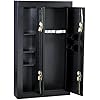First Watch / Homak 8-Gun Double Door Security Cabinet, Black ...