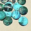 Amazon.com: Firstmeet Shell Beads 65pcs Natural 20mm Flat Round Mussel ...