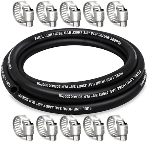Amazon.com: 3/8 Inch ID Fuel Line Hose - 10FT Marine Grade Fuel Line ...