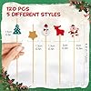 Amazon.com: Christmas Cocktail Picks, 120pcs Christmas Food Picks Santa ...