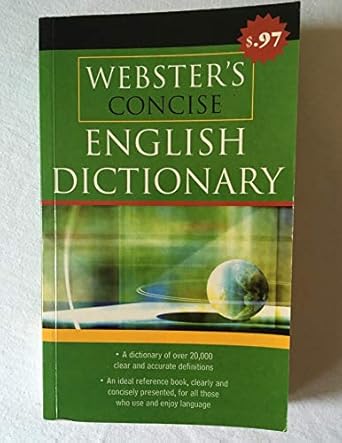 Webster's Concise English Dictionary: Geddes and Grosset: 9781842054512 ...