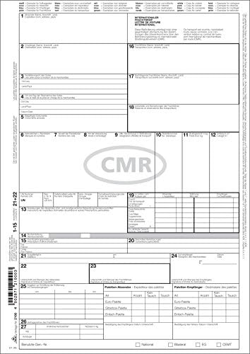 RNKVERLAG 2100 - International Consignment Note (CMR) - SD, 1 x 4 ...
