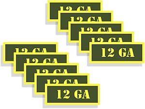 Amazon.com: Ammo Can Labels 12 GA Ammunition Decals Olive Drab Green ...