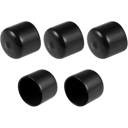 uxcell 10pcs Rubber End Caps 25mm(1-inch) ID Vinyl Round End Cap Cover ...