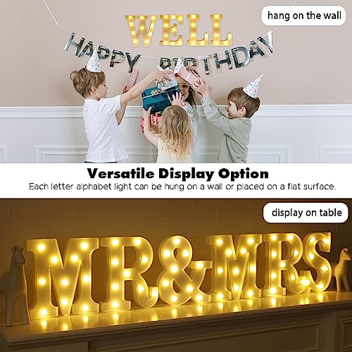 Snapklik.com : Dyingswan Led Light Up Letters, 26 Alphabet Marquee ...