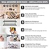 Amazon.com: CULTURE LABELS Floating Shoe Rack - Modern 2-Tier Shoe ...