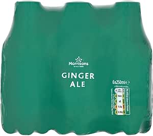 Morrisons Ginger Ale 6 x 250ml Bottles : Amazon.co.uk: Grocery