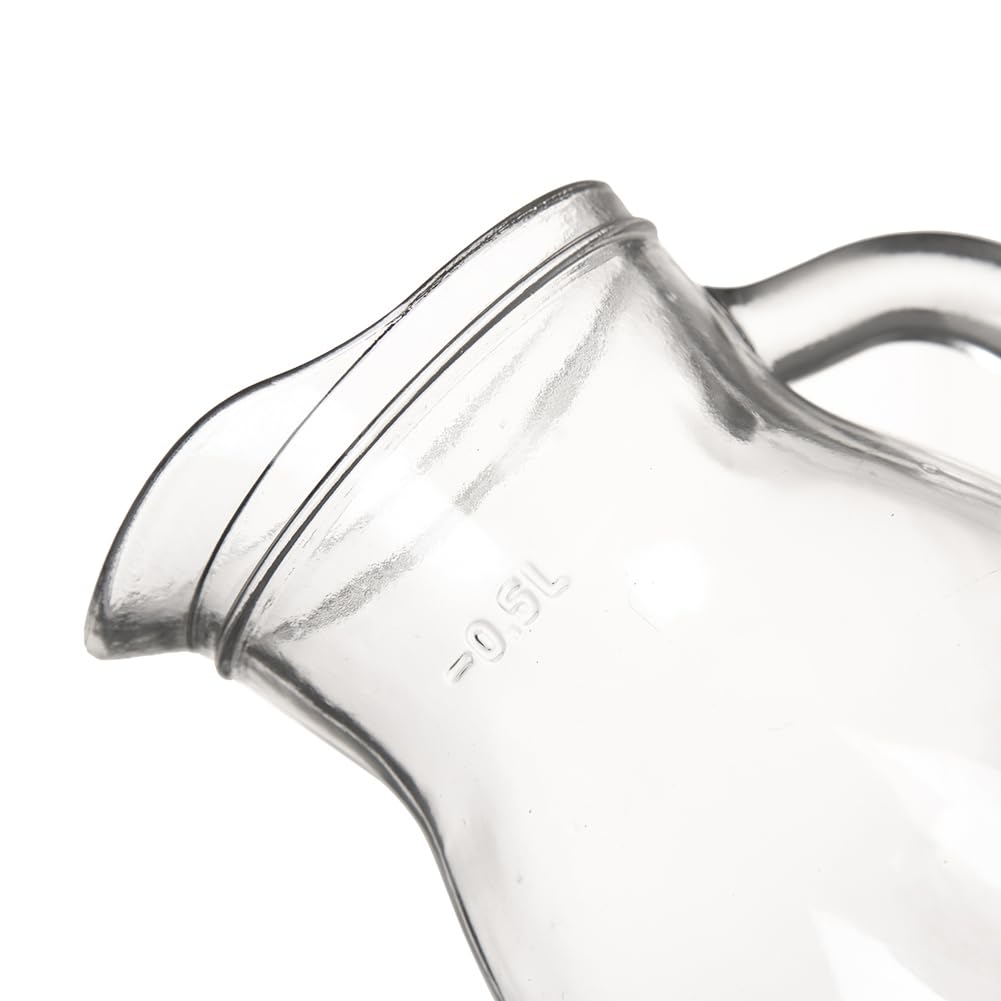 Small Glass Jug Glass Carafe Water Jug Glass Jug with Handle 500 ml ...
