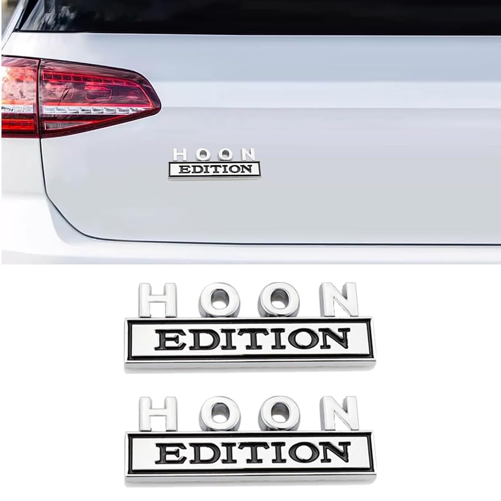 Snapklik.com : 2 Pcs Hoon Edition Emblem Car Side Rear Front Hood Trunk ...