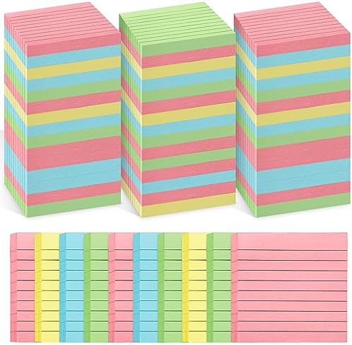 Amazon.com : Ctosree 6000 Sheets Lined Sticky Notes 3 x 3 Inch Memo ...