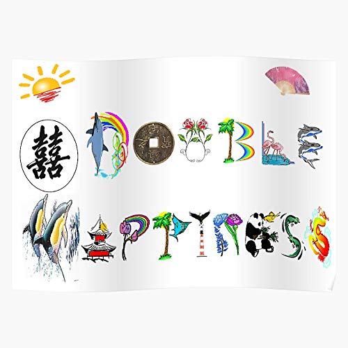 Amazon.com: Unique Zen Hope Chinese Asian Symbol Oriental Craft Poster ...