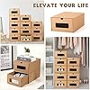 Amazon.com: 24 Pack Cardboard Shoe Storage Boxes 13.8 x 9.3 x 5.3 ...