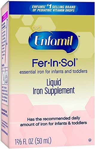 Amazon.com: Enfamil Fer-In-Sol Iron Supplement Drops - 1.66 oz, Pack of ...