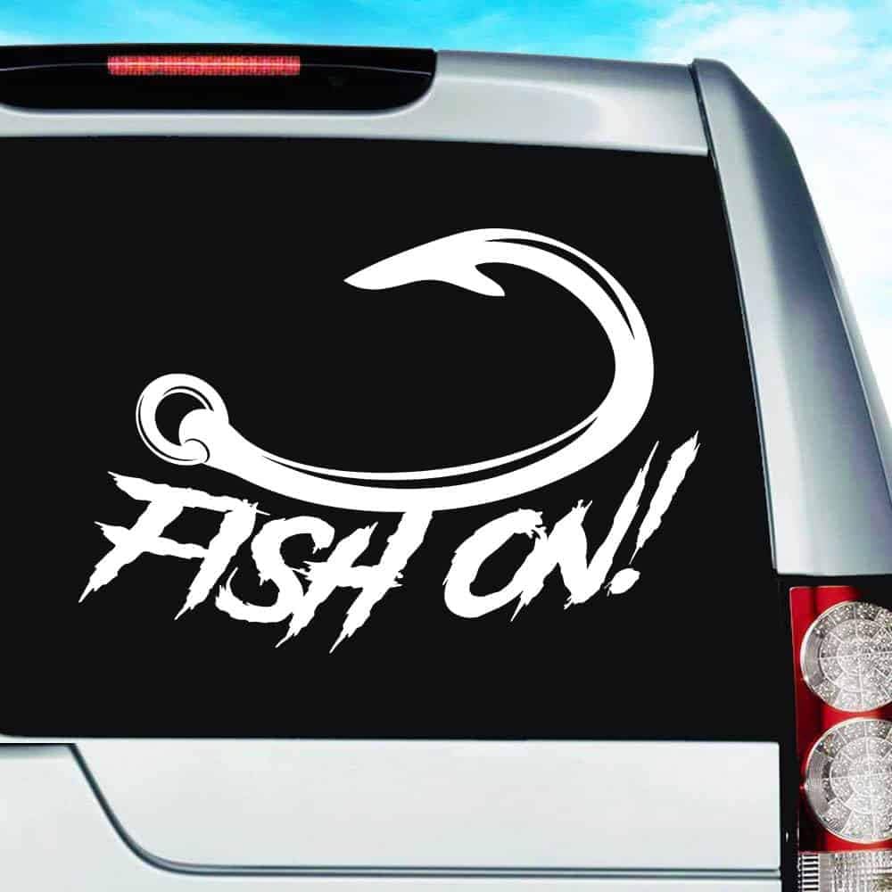 Amazon.com: A1154 Fish On Bass Fishing Decal Sticker : Automotive