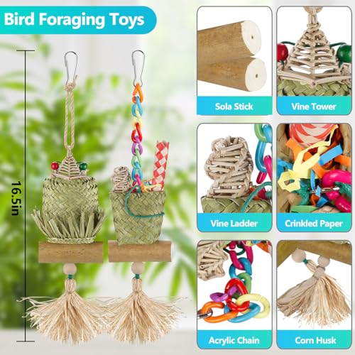 Snapklik.com : Bird Toys,Bird Foraging Bark Sola Stick Natures Bento ...
