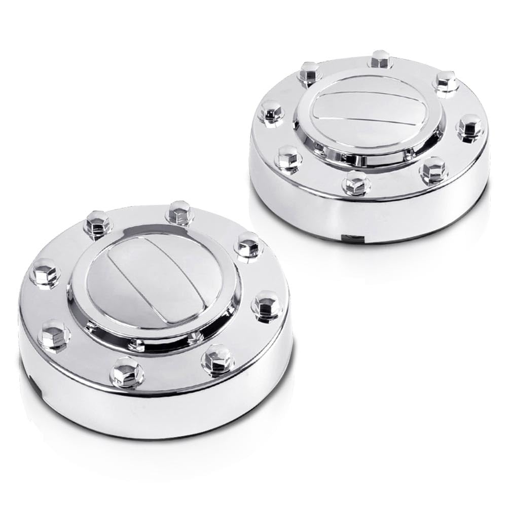 Amazon.com: G-PLUS Chrome Front Wheel Center Caps Compatible with Dodge ...