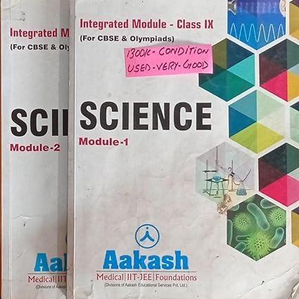 Buy Aakash Integrated Science Module 1&2 Class 9 (Second Hand & Used ...